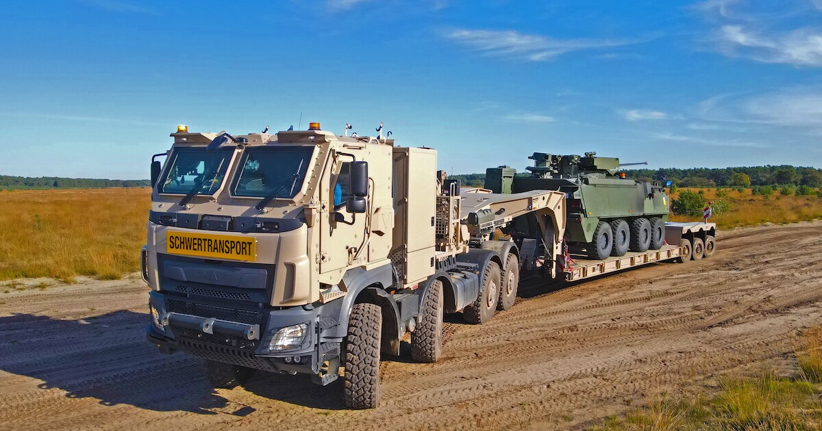 DAF maakt nog meer trucks met oplegger voor het leger van België ...