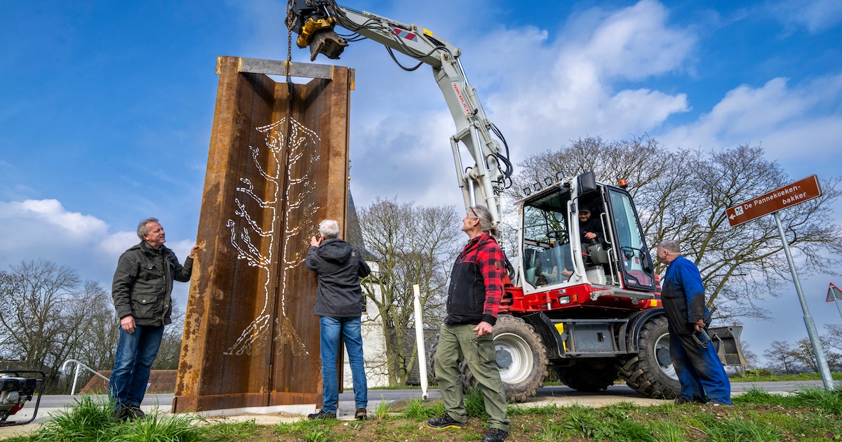 Slijk-Ewijkenaren bedenken, maken én plaatsen eigen kunstwerk op dijk ...