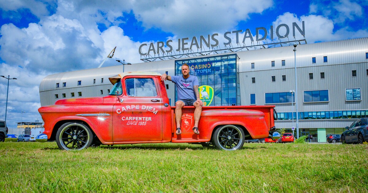 De pick-up van Thorsten is weliswaar oud maar verre van versleten ...