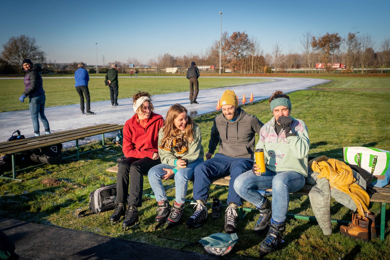 Ultiem genot op natuurijs in Dodewaard: ‘Als schaatsen kan, dan moet ...