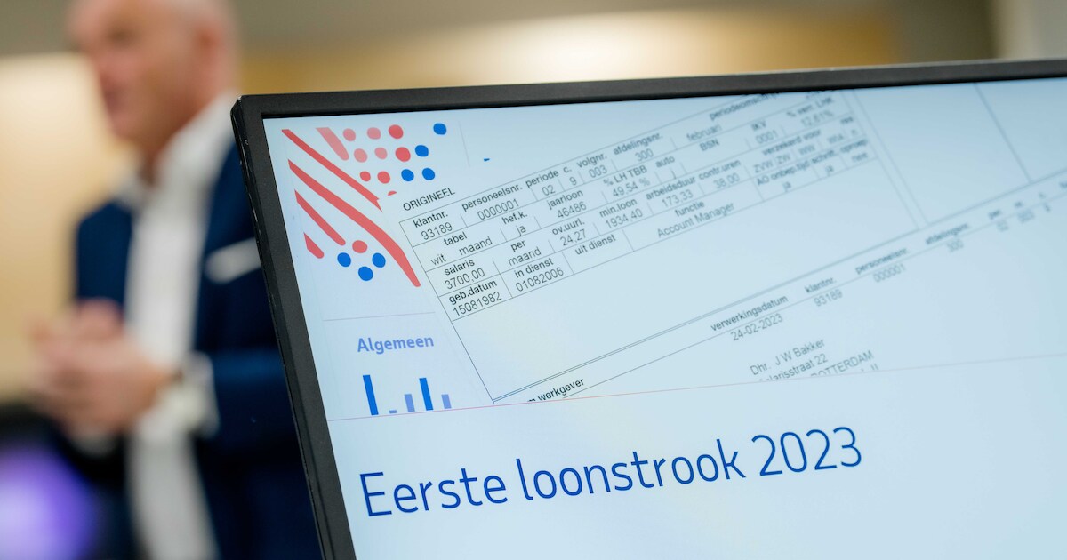 Eerste loonstrookje van het nieuwe jaar valt mee: loon omhoog met ...