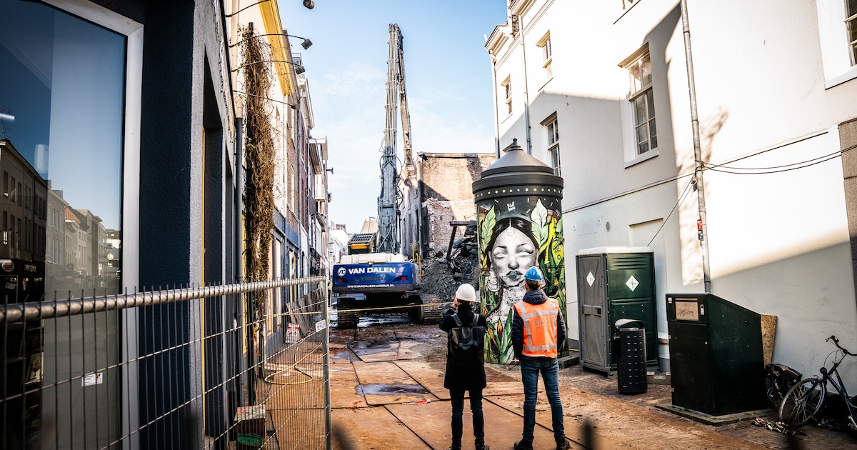 Muren uit middeleeuwen moeten toch tegen grond na stadsbrand in Arnhem ...