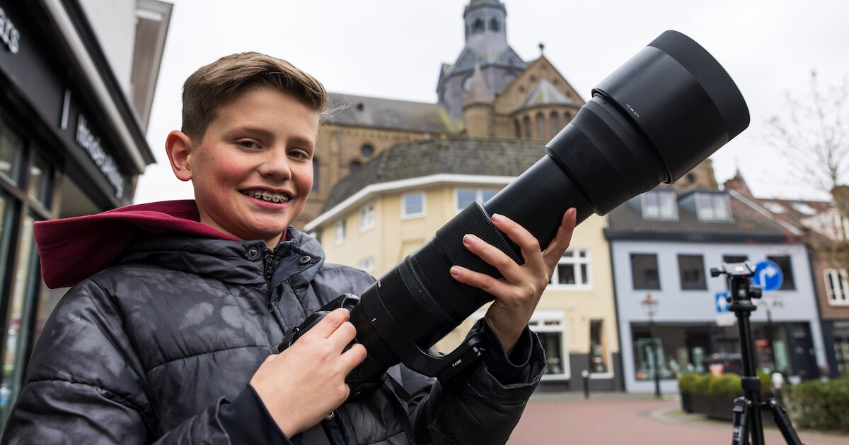 Evan (13) fotografeert slechtvalken: ‘Soms kom ik met zeven foto’s ...