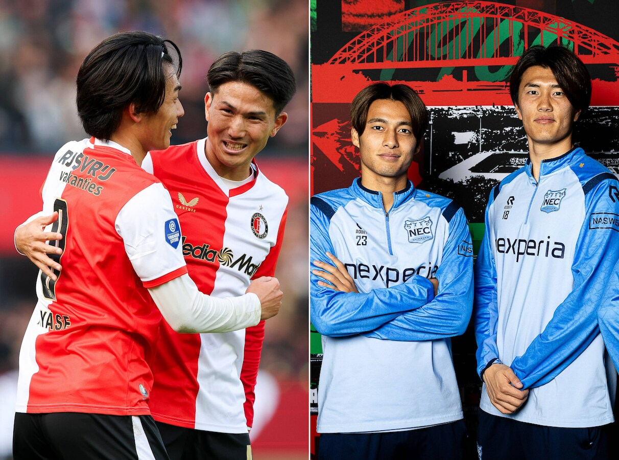 Vijf Japanners op het veld in de Kuip: 'Ze verstaan bij uitstek de kunst van het team-denken ...