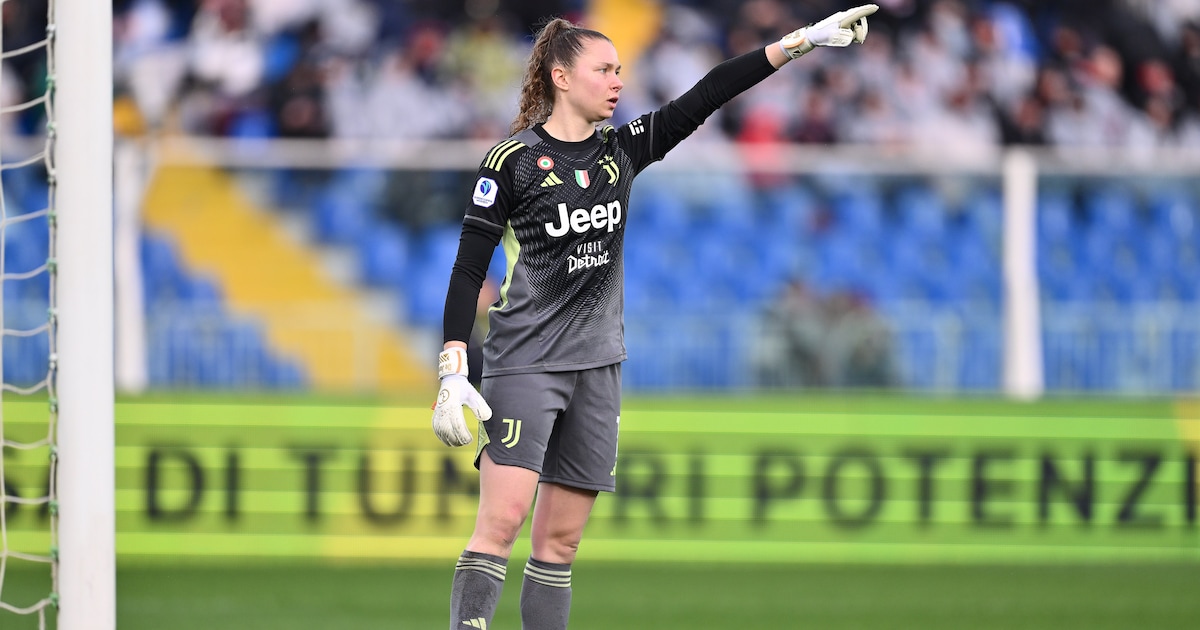 Daniëlle de Jong uit Tricht is de nummer één onder de lat bij Juventus ...