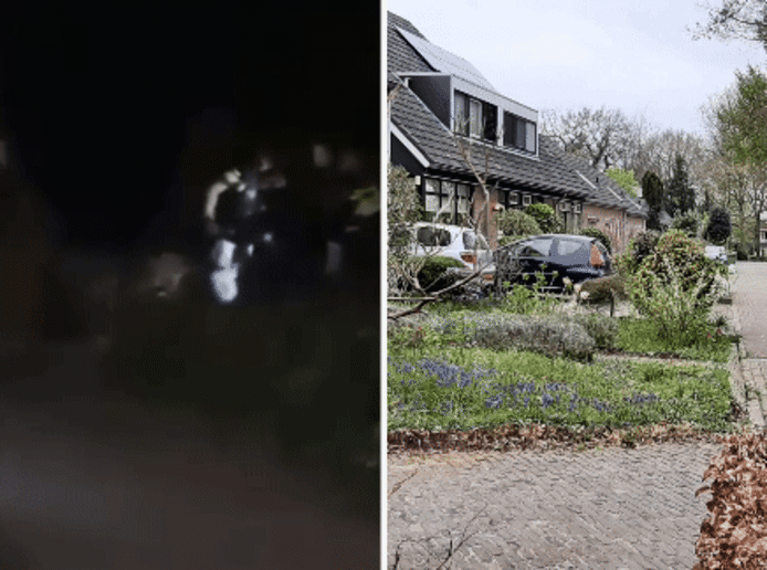 In deze normaal zo rustige straat schiet een bewoner op agenten ...