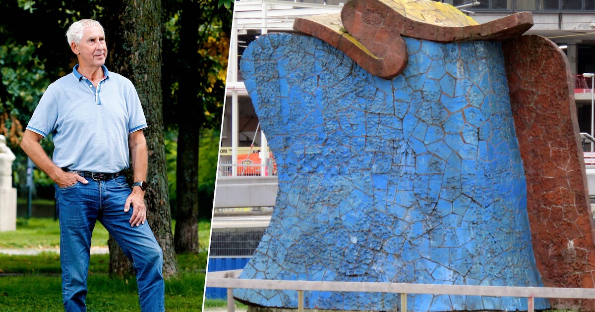 Kolossaal kunstwerk dat niemand wil hebben, is wél welkom in het park ...