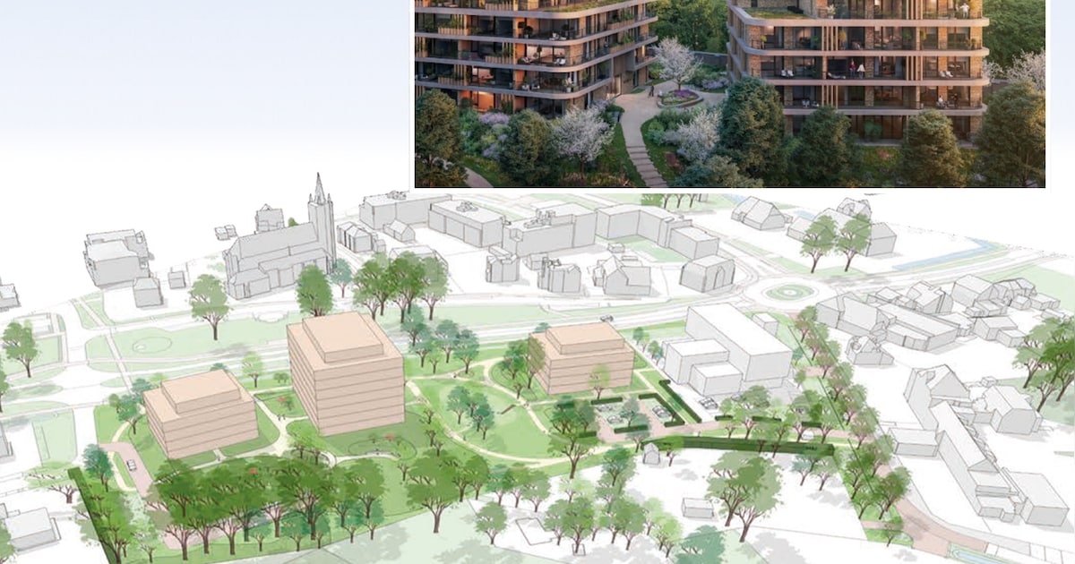 Plan voor flats van vijf tot acht verdiepingen in Beuningen, met ...