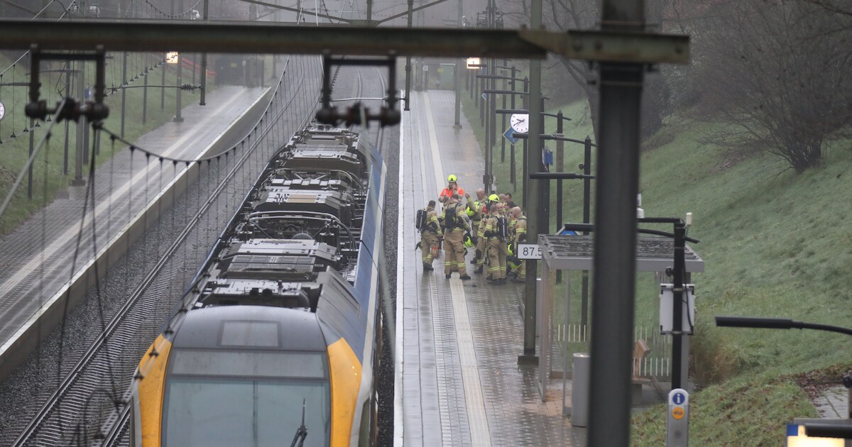 Brandje in trein op station Oosterbeek, passagiers moeten trein ...