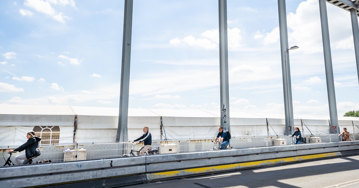 Fietsersbond ergert zich aan hobbel Frostbrug: ‘Vervelend, zeker voor ...