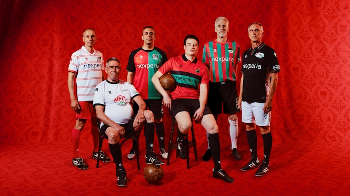 NEC gaat als eerste club ooit in zes verschillende jubileumshirts ...