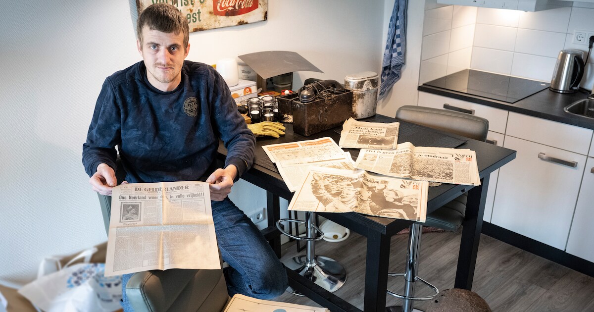 Wouter (30) vond plots de krant van de bevrijding (mét een ...