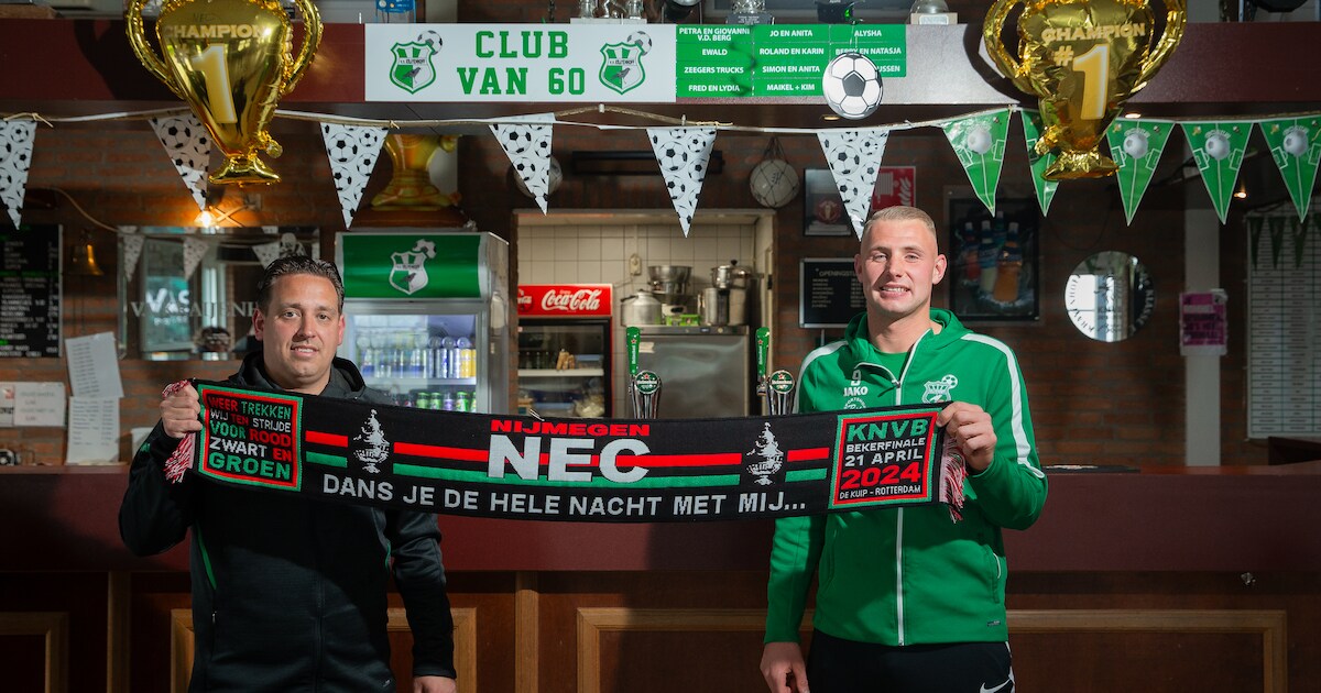 Voetballer van Krayenhoff én diehard NEC-fan: ‘Hele selectie zit bij de ...
