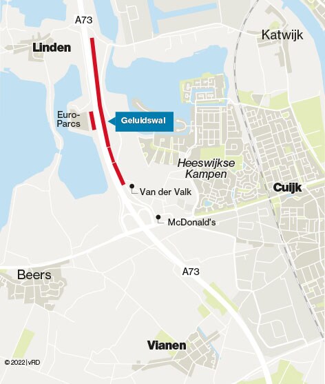 Das, wezel en steenmarter zitten de aanleg van geluidswallen langs A73 ...