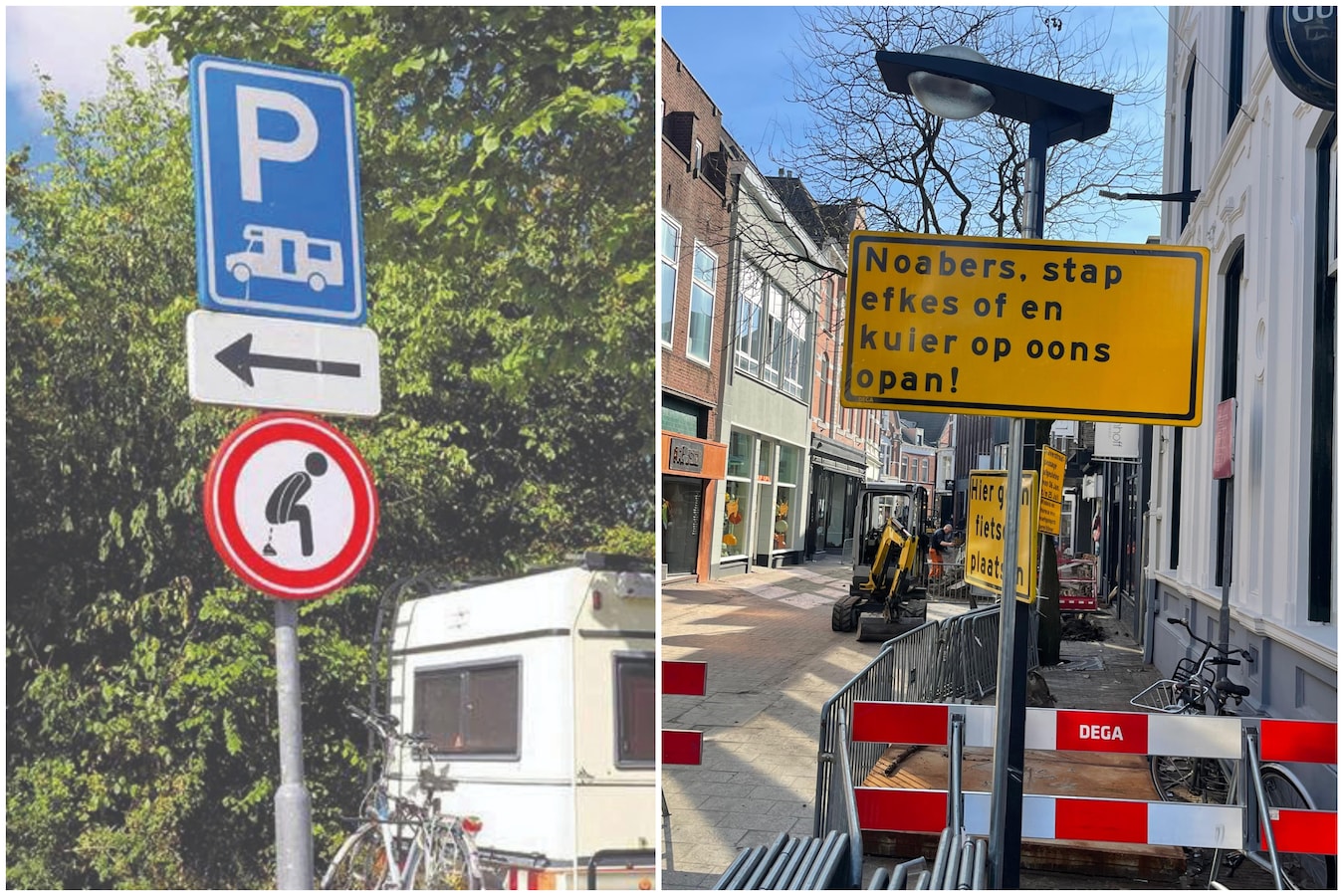 Ludieke verkeersborden duiken op, maar niet iedereen lacht erom ...