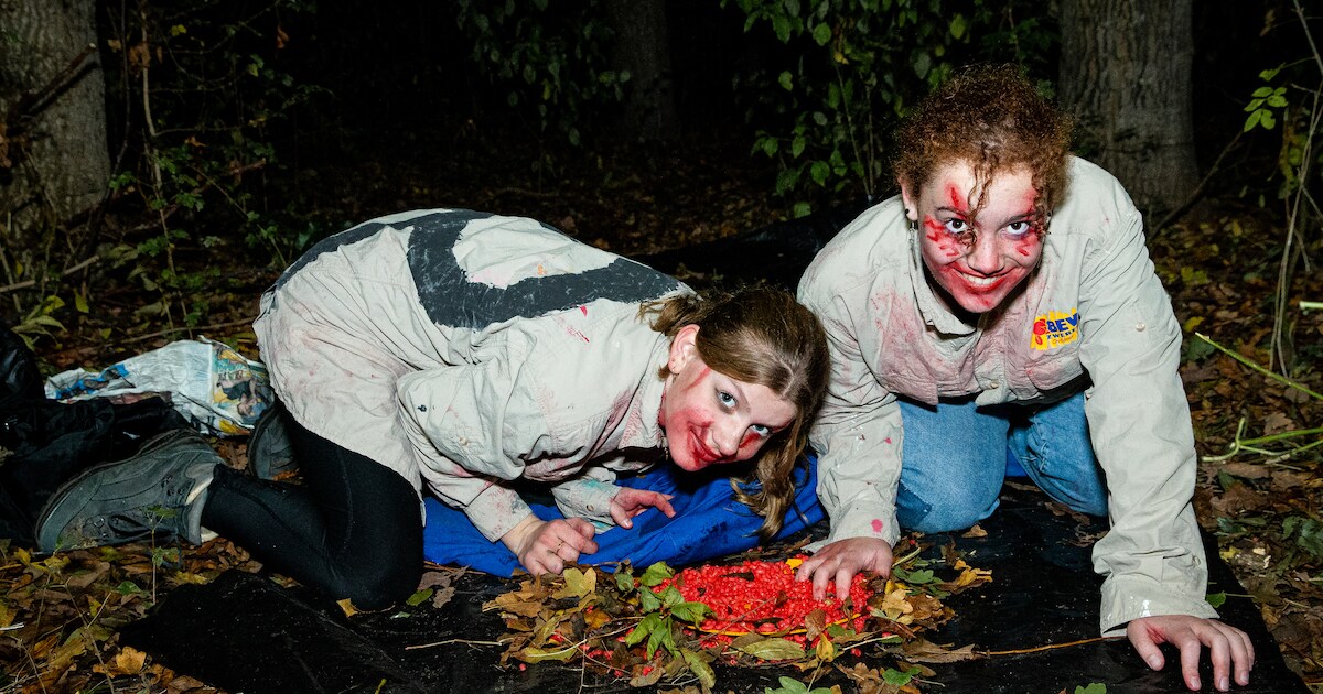 Rennen voor de man met de kettingzaag bij de spokentocht in Deest | West Maas en Waal ...