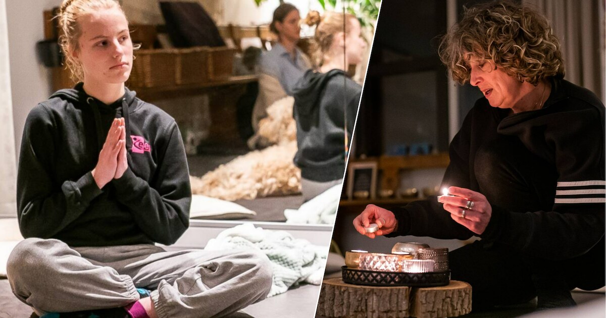 Tot rust komen is lastig voor veel jongeren, maar bij de yoga van ...