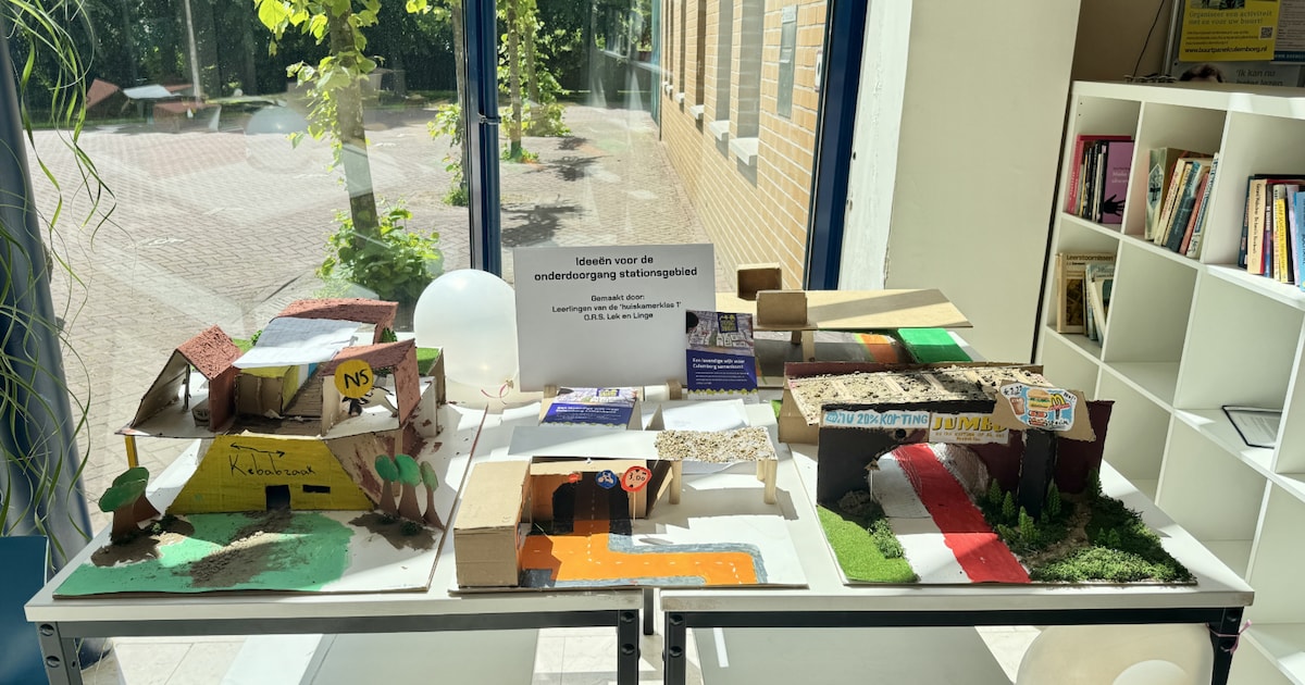 Leerlingen Culemborg presenteren plannen voor spooronderdoorgang ...