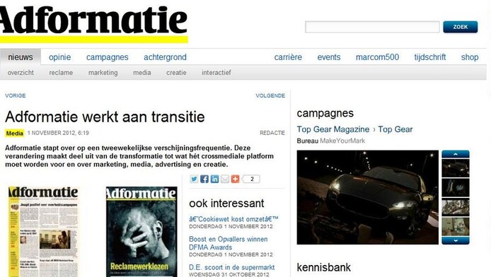 Adformatie verschijnt nog maar tweewekelijks | Show | gelderlander.nl