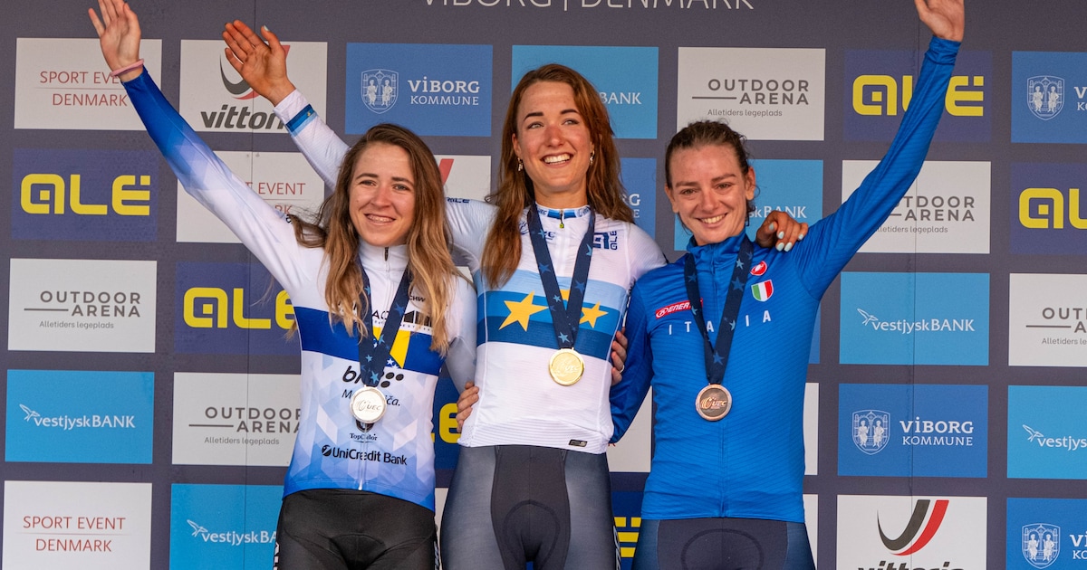 Van Doorn (23) verrast zichzelf met Europese titel: ‘Ik ben pas vier ...
