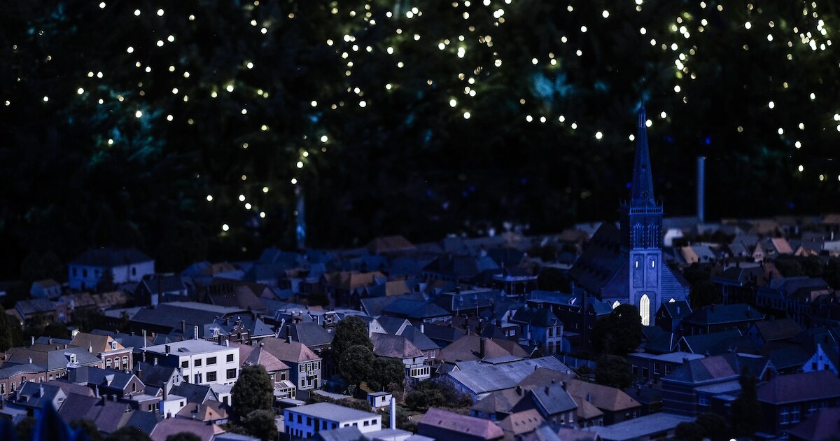 Doetinchem van 1940 in kerstsferen met sneeuw, een kerstbos én een ...