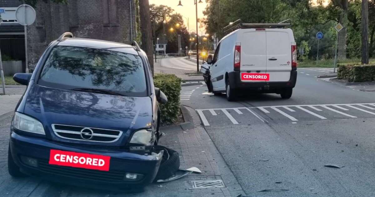 Beschonken bestuurder botst met busje tegen geparkeerde auto in ...