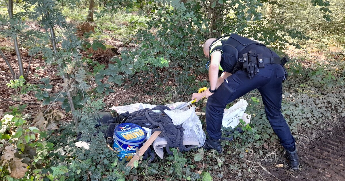 Weer rotzooi gevonden in Winterswijkse natuur: ‘Als we de dader vinden ...