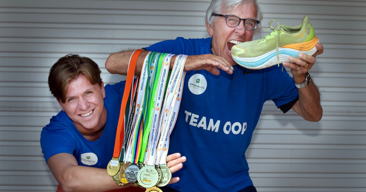 Maarten (80) uit Maurik is de oudste deelnemer aan de marathon in ...