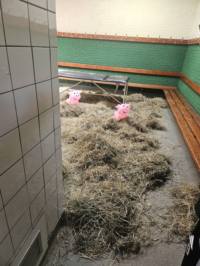 Voetbal Achterhoek | Kleedkamer FC Winterswijk gevuld met biggetjes ...