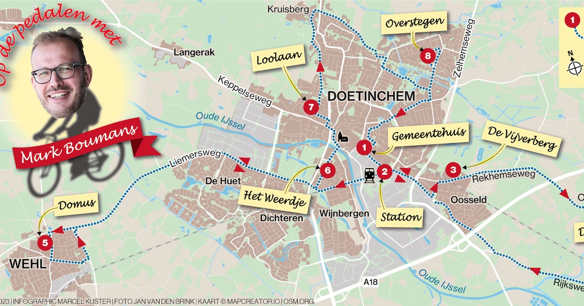 Op de fiets met een gelukkige burgemeester Mark Boumans: ‘Voorlopig ...
