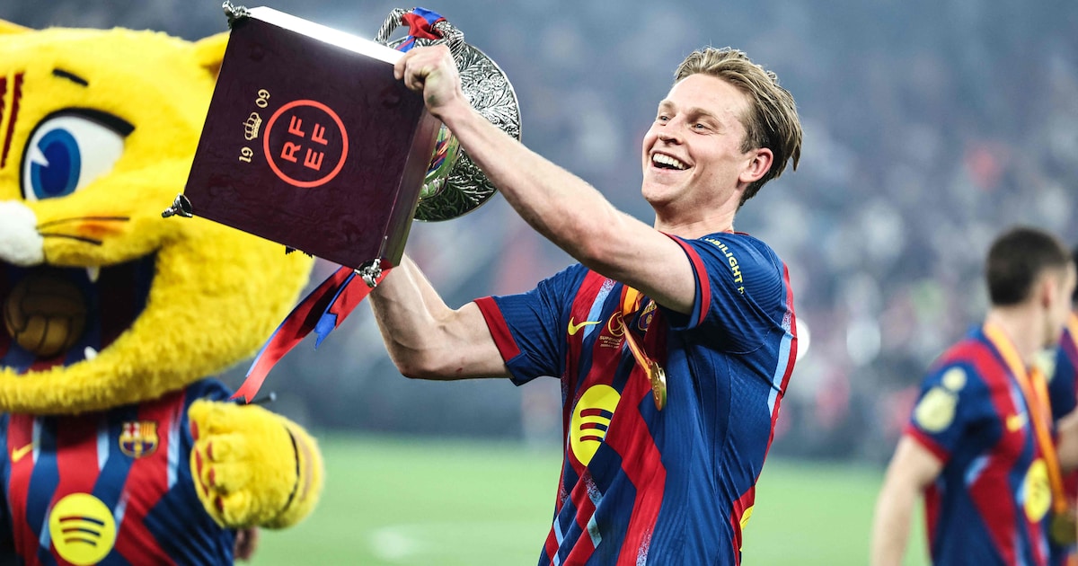 Barcelona-captain Frenkie de Jong mag Supercup niet als eerste ...