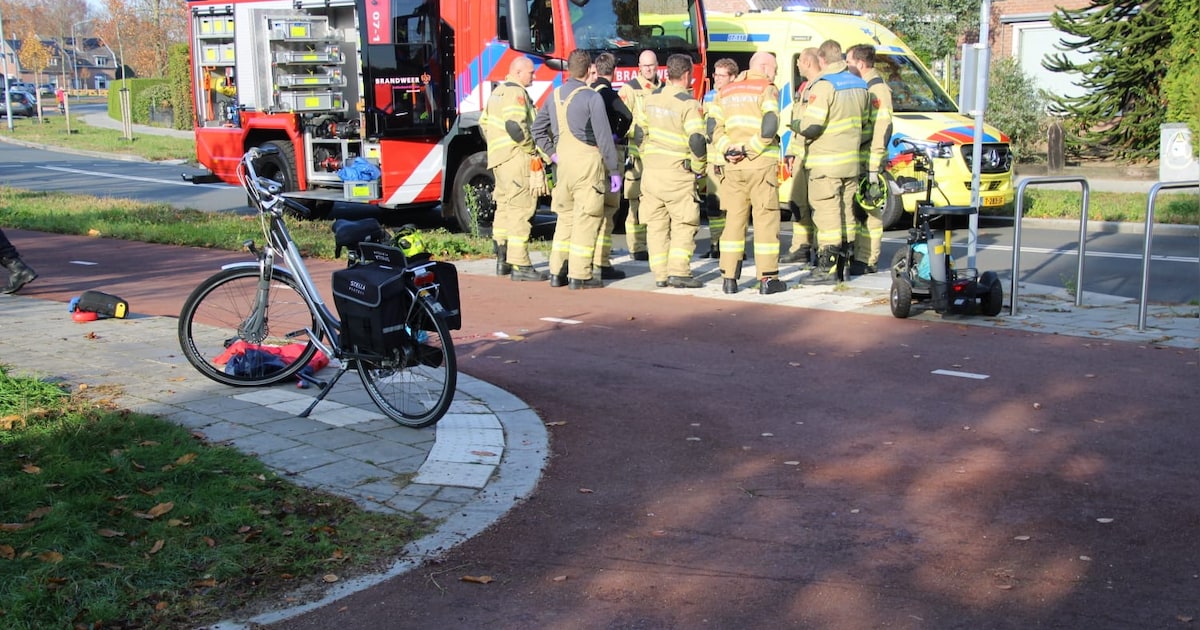 Fietser botst met scootmobiel op fietspad in Barneveld ...