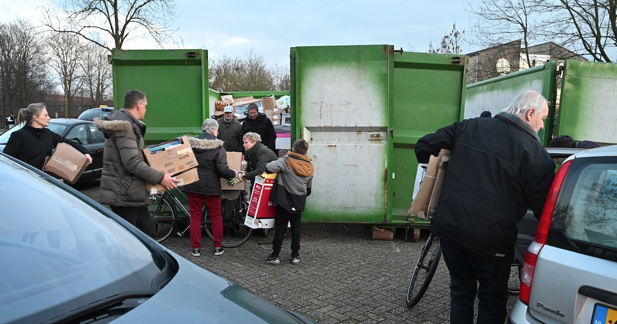 Door ‘brengcontainer’ keldert inzameling oud papier in Land van Cuijk ...