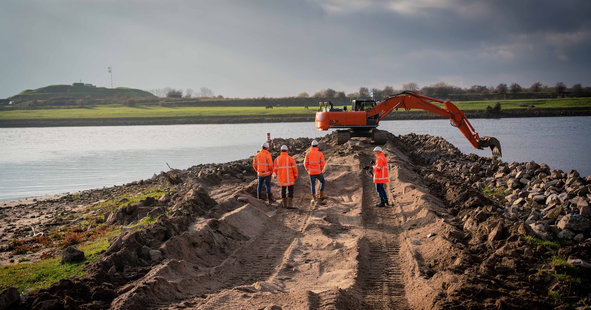 Dankzij het verlagen van deze kribben in het Pannerdensch Kanaal houden ...
