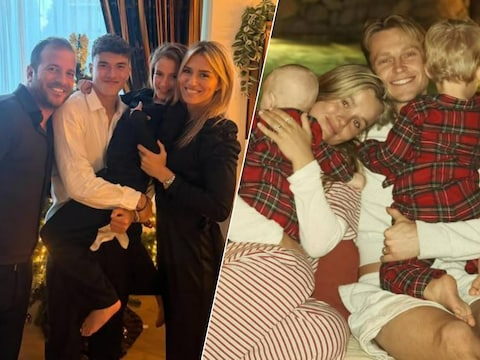 Joey Veerman en Joël Drommel samen bij kerstboom, Erling Haaland op de ...