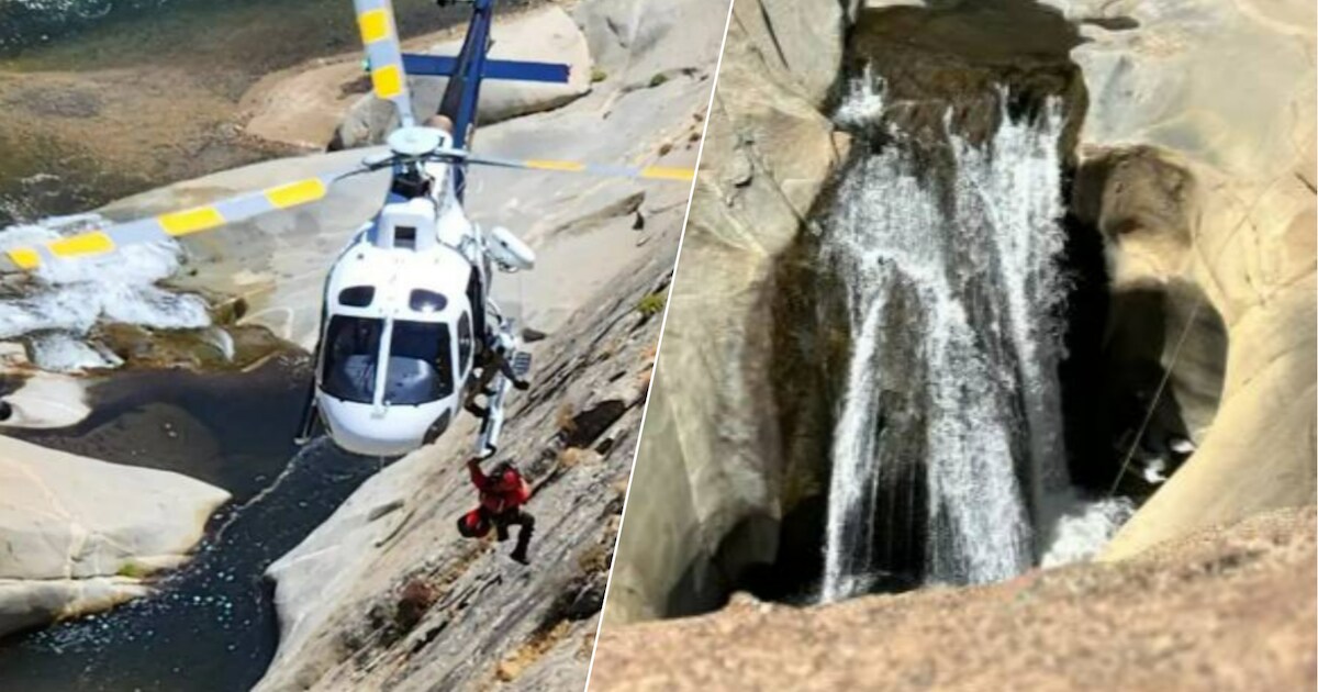 Klimmer zit twee dagen vast achter Californische waterval | Buitenland ...
