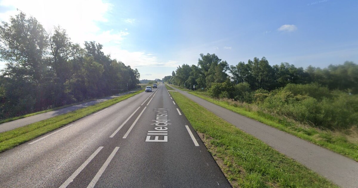 De Ellecomsedijk krijgt een middengeleider om het fietsers makkelijker ...