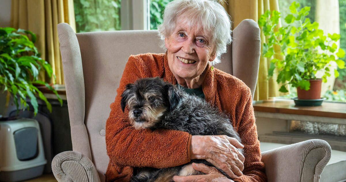 Hij is doof, heeft één oog en verlatingsangst, maar Paula (82) is ...