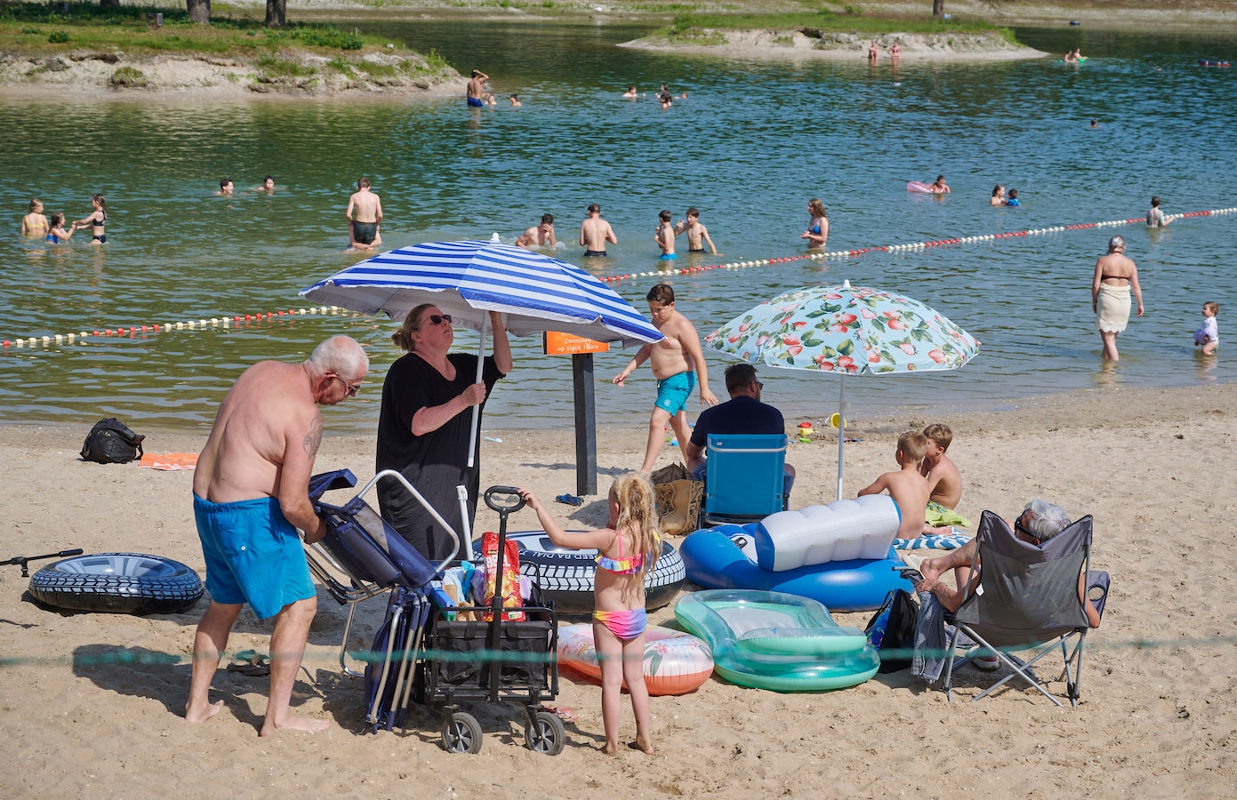Waterpret bij De Heische Tip: ‘Als het lekker weer is, hoef ik echt ...