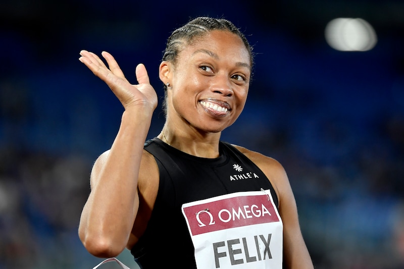 Atletieklegende Allyson Felix (40) plant rentree in en mikt op ...