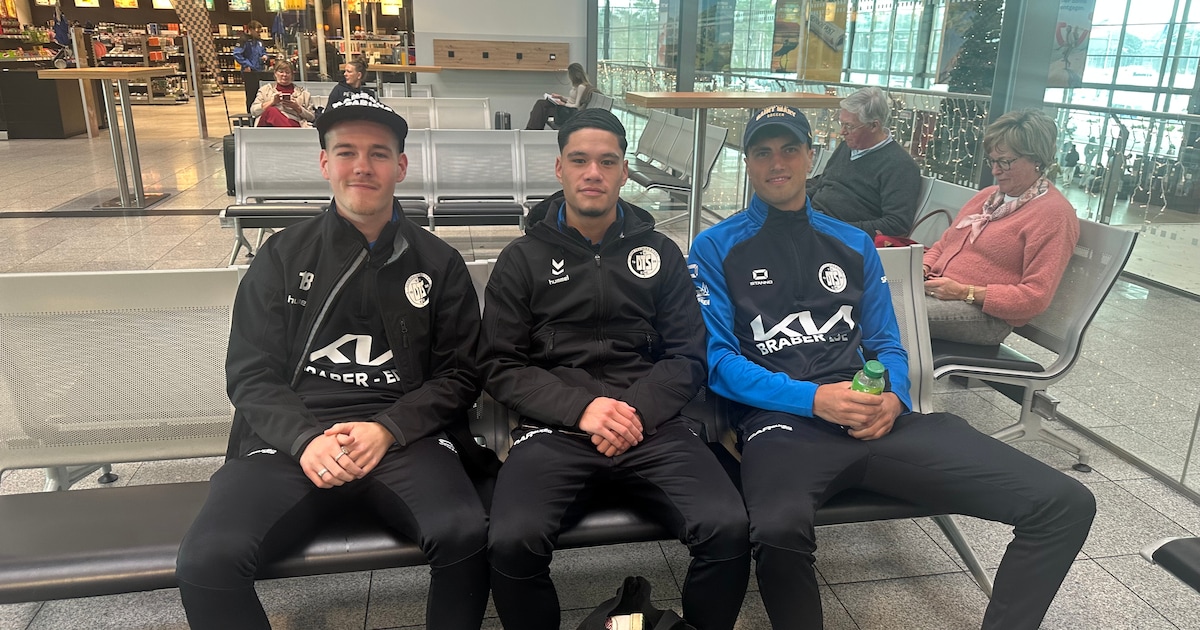 Amateurvoetballers Huib, Manell en Stijn ‘vluchten’ voor sneeuw naar ...