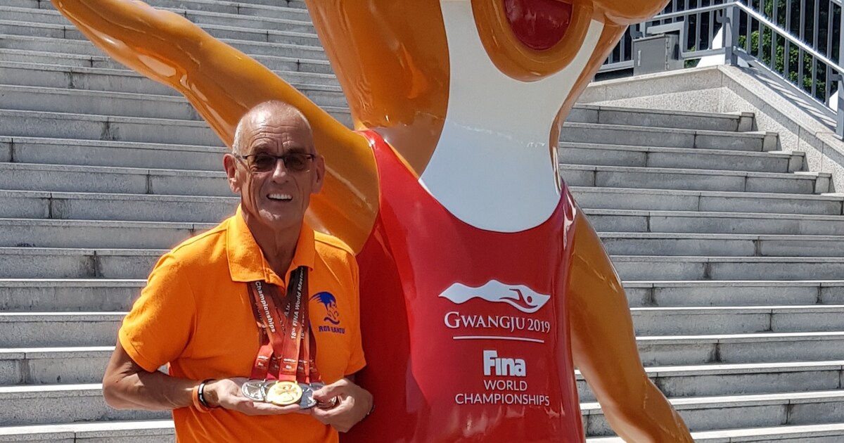 Arnhemmer Rob Hanou opnieuw wereldkampioen zwemmen bij de masters ...