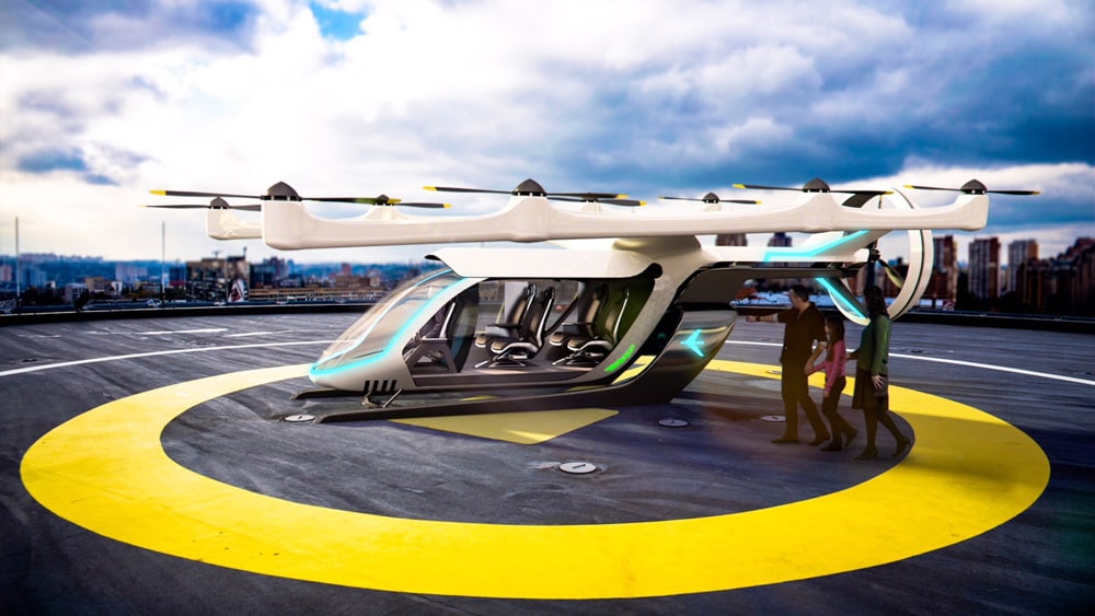 Uber presenteert vliegende taxi's van vliegtuigfabrikant Embraer | Foto ...