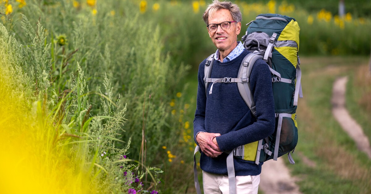 Oosterbeker Hubert (69) liep niet vanuit Nederland, maar vanuit Zuid ...
