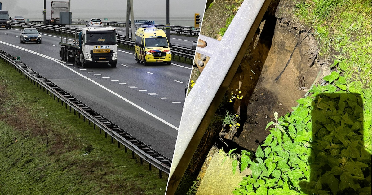 Problemen op A12 door sinkhole: weg dicht, hele ochtend al file ...
