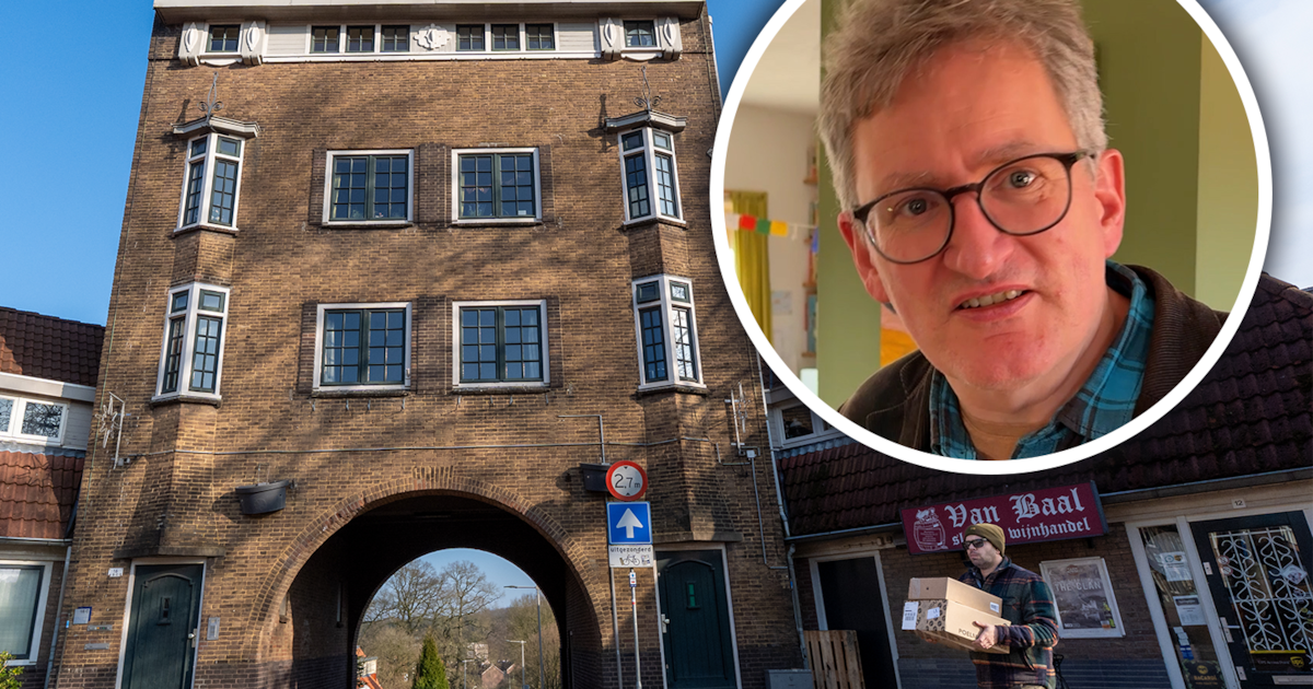 Wie de wijk binnenrijdt kan niet om de markante woning van Michiel heen ...