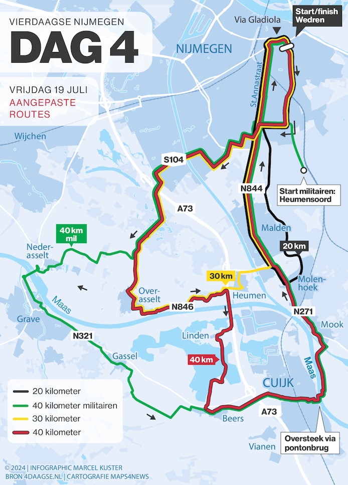 Dit moet je weten over de aangepaste routes: unieke 20 kilometerroute ...
