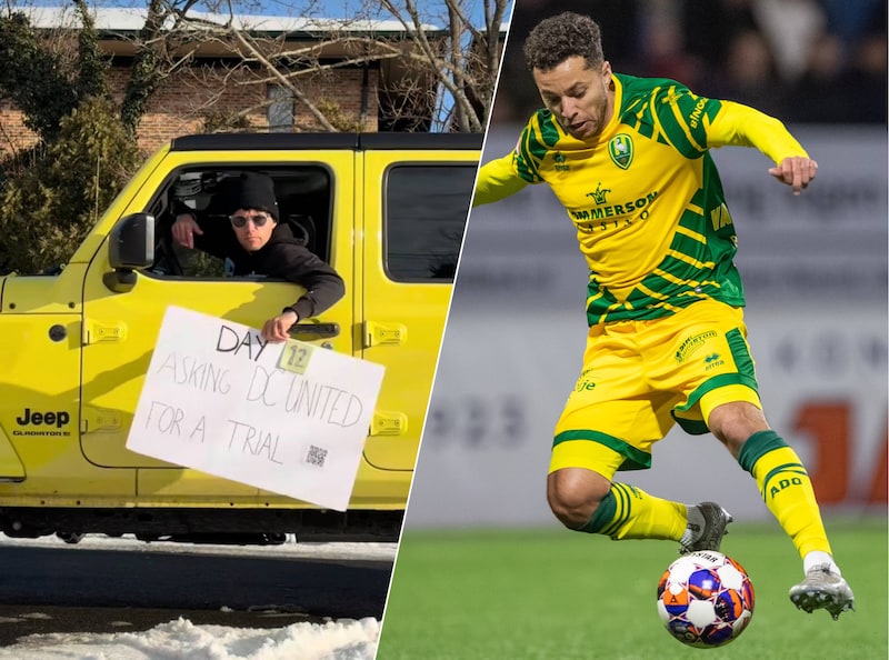 Dag 12 met een kartonnen bordje in Washington: Arnhemmer Jerry (33 ...