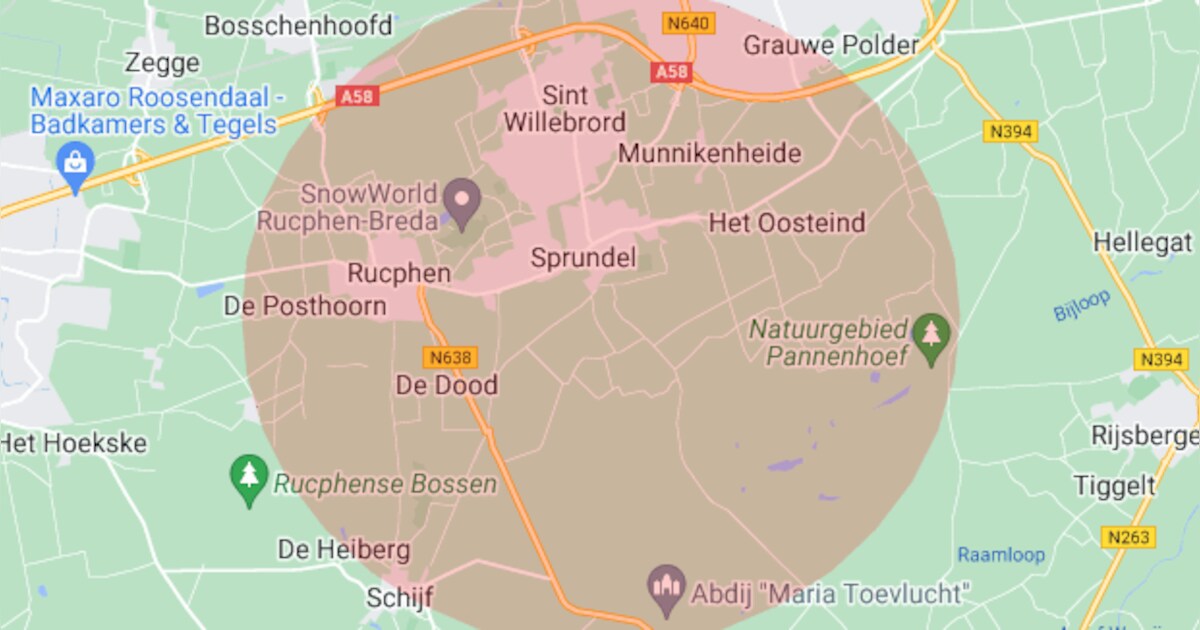 NL-Alert voor rookoverlast door grote brand in hooischuur Sprundel ...