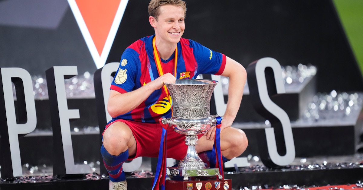 Barcelona-captain Frenkie de Jong mag Supercup niet als eerste ...